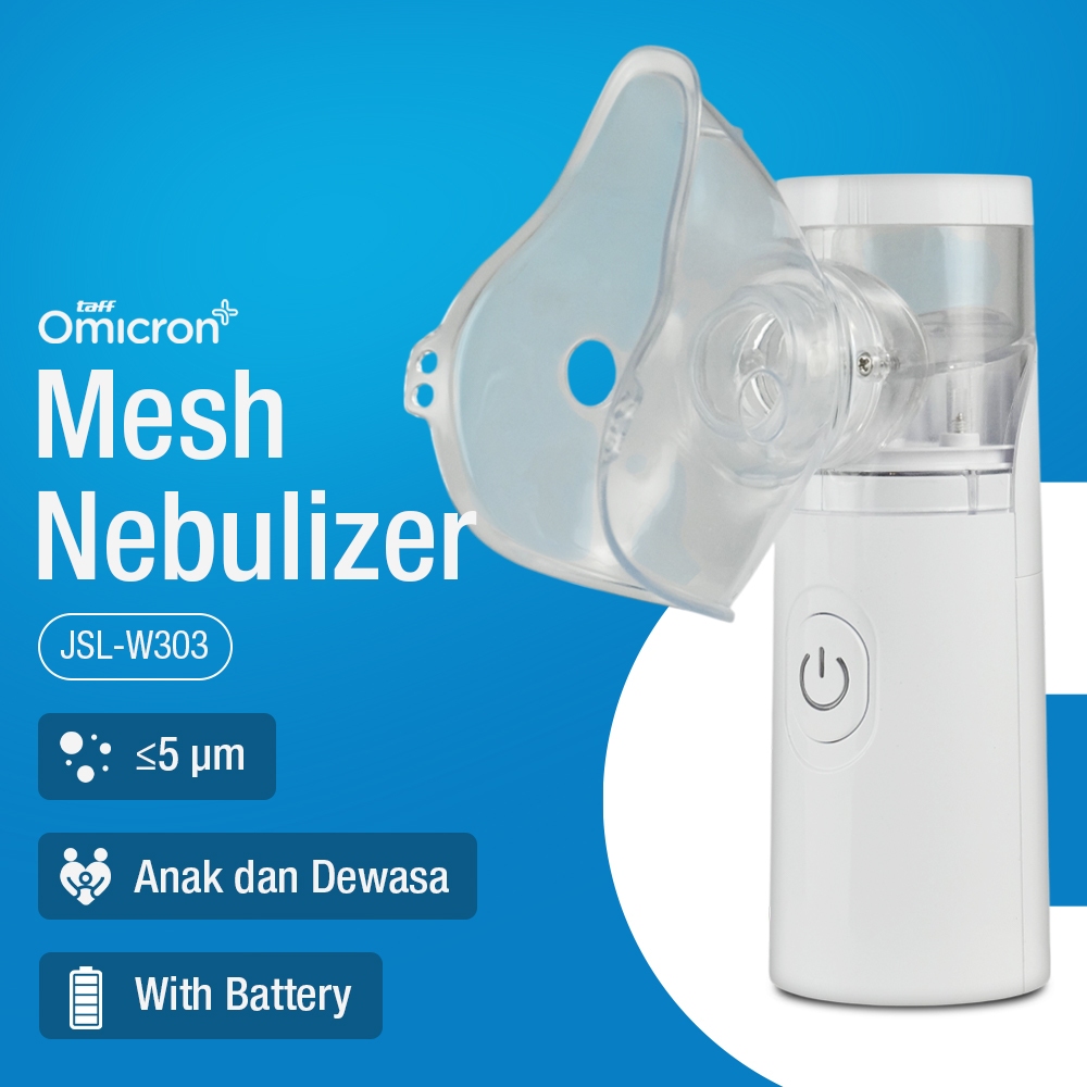 Jual TaffOmicron Alat Terapi Pernapasan Mesh Nebulizer Portable Inhaler ...