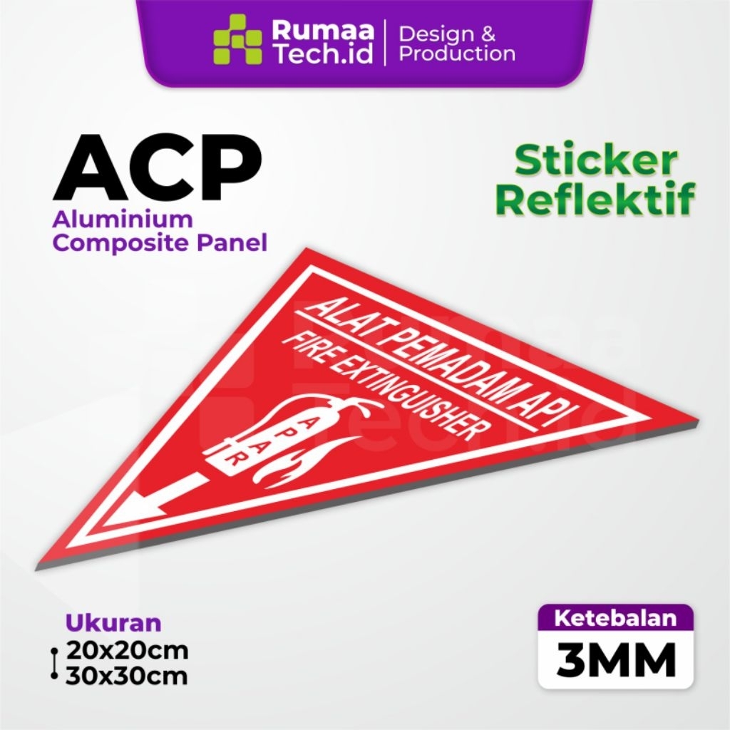 Jual SIGN BOARD ALAT PEMADAM API ACP // ALUMUNIUM // ACP 3MM //STICKER ...