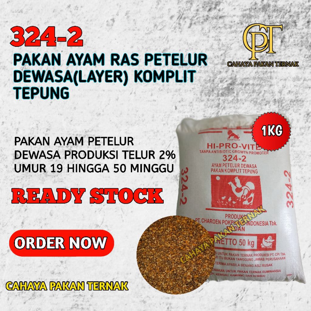 Jual PAKAN AYAM PETELUR 324-2 BISA DIGUNAKAN UNTUK BEBEK, ITIK SERATI ...