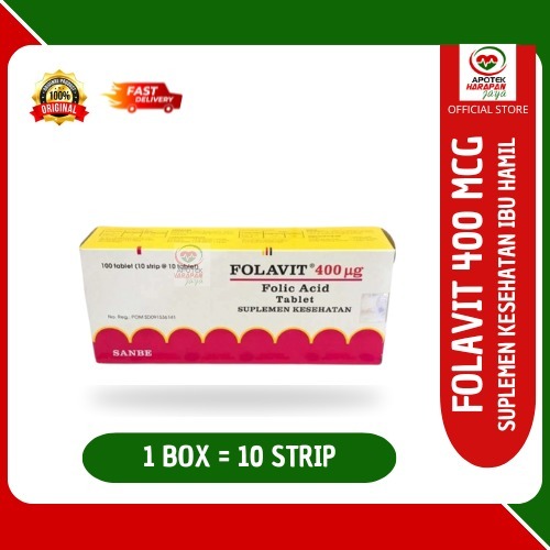 Jual FOLAVIT 400 / SUPLEMEN KESEHATAN IBU HAMIL/ VITAMIN IBU HAMIL ...