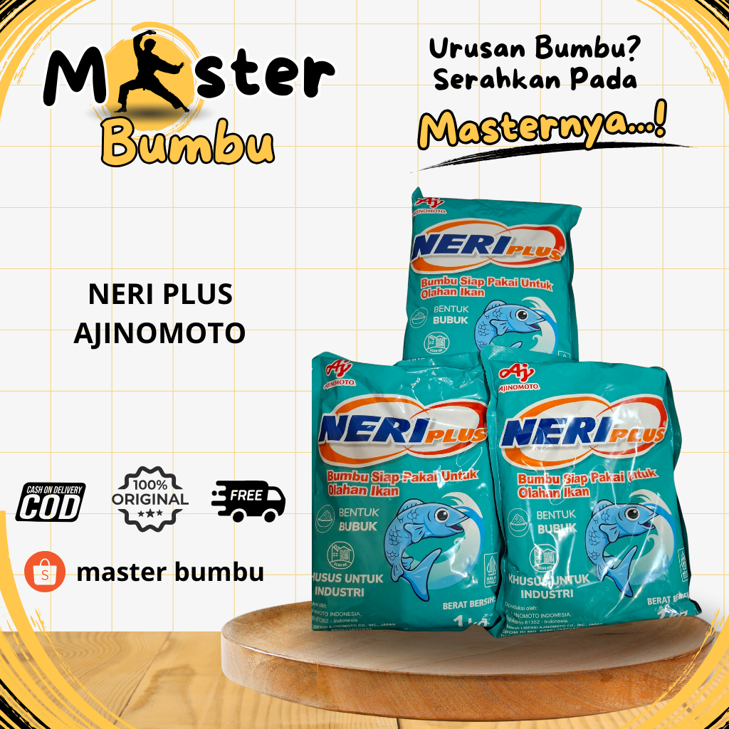 Jual NERIPLUS AJINOMOTO 1Kg PALING MURAH | Bumbu Olahan Ikan Bubuk ...