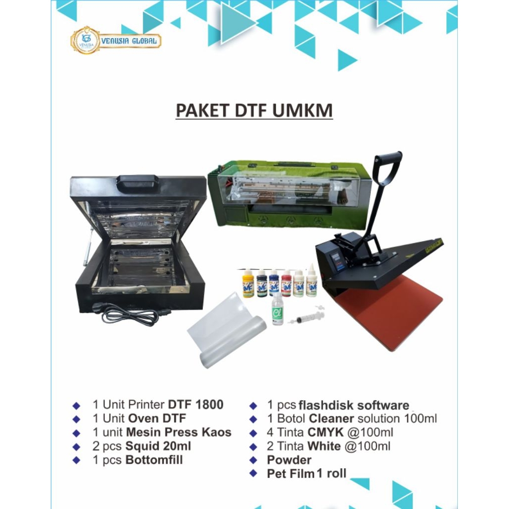 Jual Paket Usaha Mesin Sablon DTF A3 Roll | Printer Sablon DTF Tinta ...