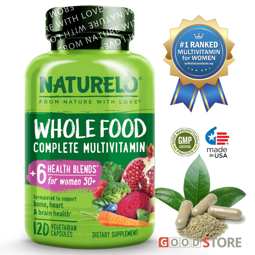 Jual NATURELO - Whole Food Multivitamin for Women Over 50 - 120 ...