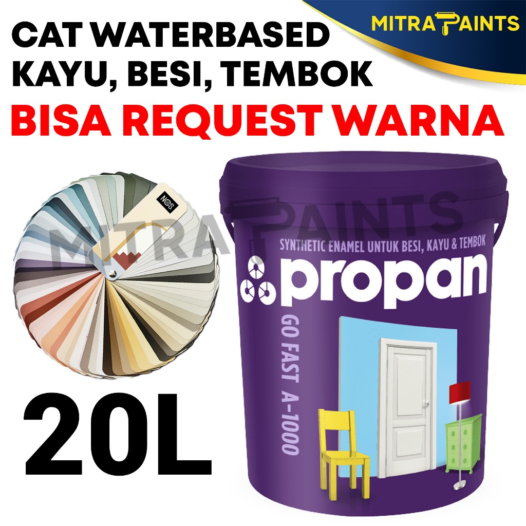 Jual CUSTOM WARNA PROPAN GO FAST 20 LITER PAIL / CAT KAYU BESI PROPAN WATERBASED GLOSS DAN DOFF ...