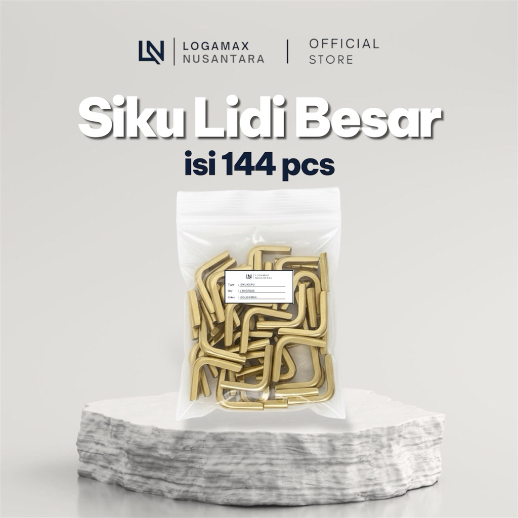 Jual (144 PCS) SIKU LIDI BESAR / SIKU SUDUT BUKU / SIKU MAP/ SIKU BUKU ...