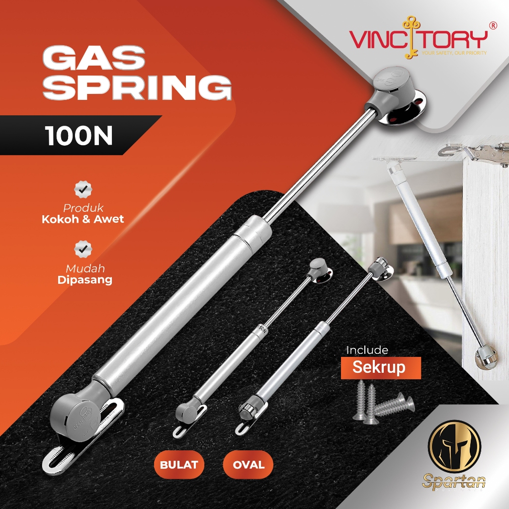 Jual Gas Spring Pintu Lemari Kitchen Set Dapur Pembuka Kabinet Pegas ...