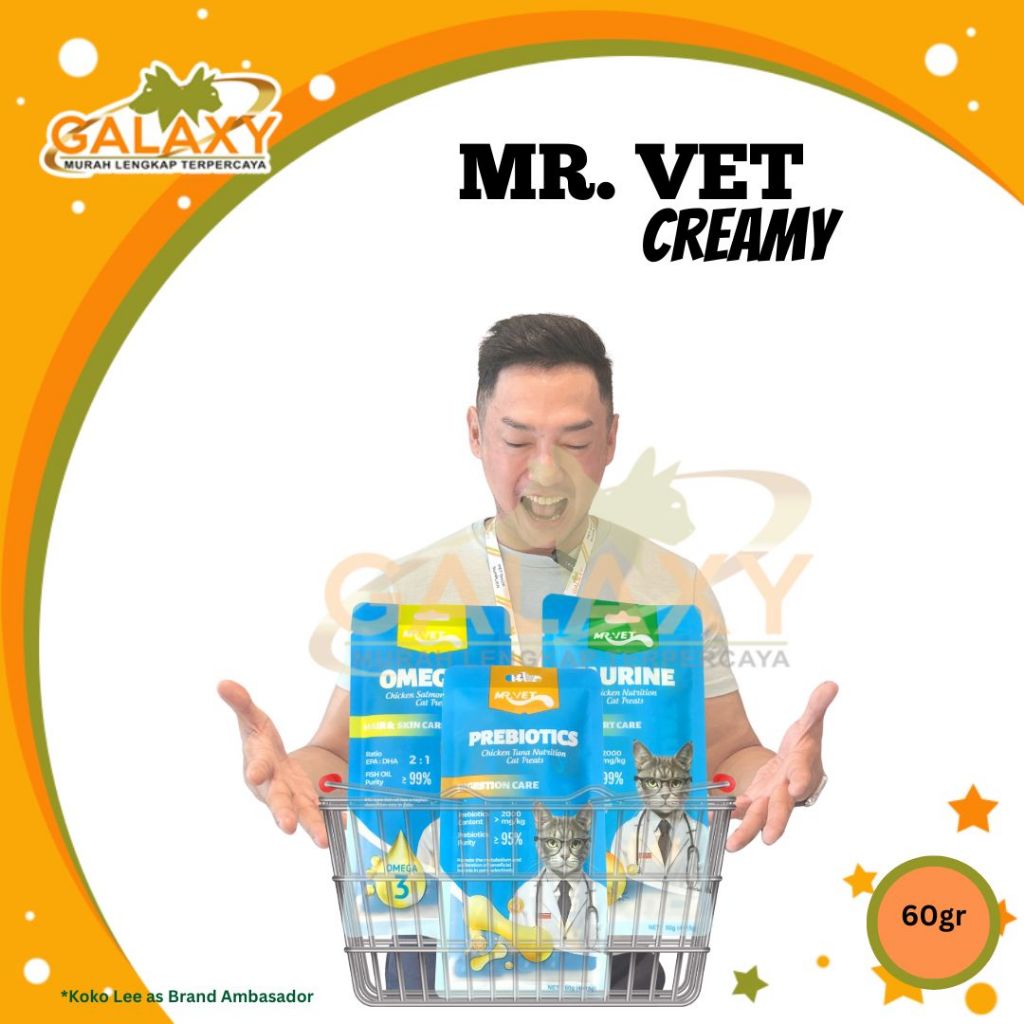 Jual Mr.Vet - Camilan Kucing Creamy yang dilengkapi dengan Prebiotik ...
