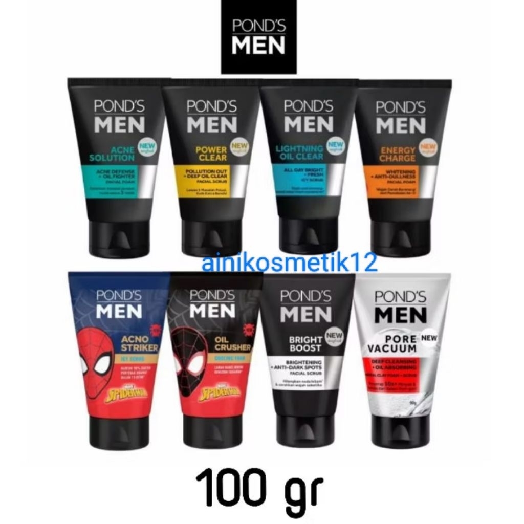 Jual Pond's men acne solution facial foam 100ml | Shopee Indonesia