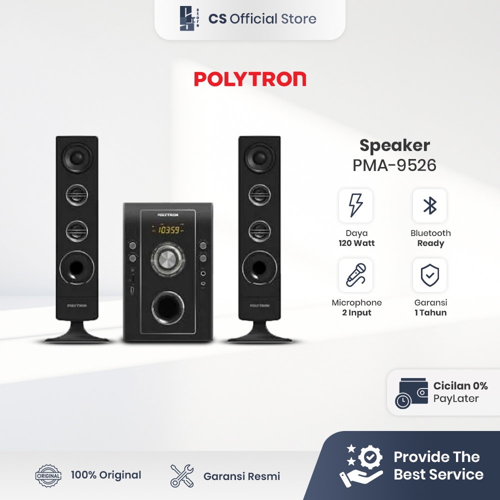 Jual POLYTRON Multimedia Speaker PMA 9526 B Extra Bass Garansi Resmi ...
