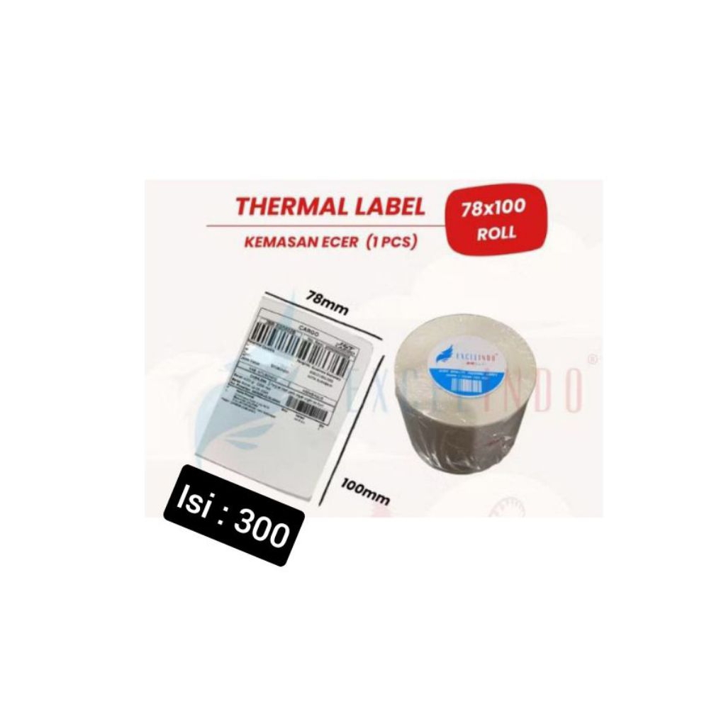 Jual Kertas Thermal Stiker/Label ukuran 78 x 100. | Shopee Indonesia