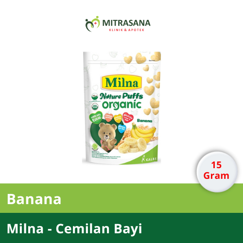 Jual Milna Nature Puff Organic Banana 15gr | Shopee Indonesia