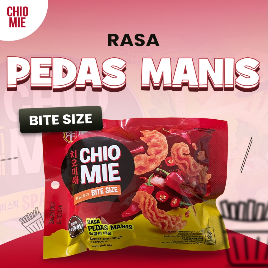 Jual Chio Mie Snack Rasa Pedas Manis 10 Pcs Makanan Ringan | Shopee ...