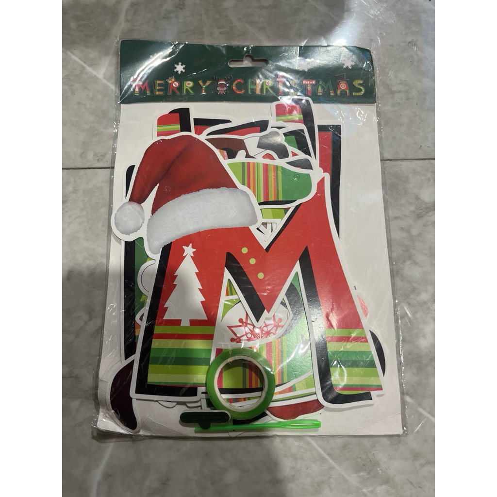 Jual BANNER MERRY CHRISTMAS/ BANNER MERRY CHRISTMAS 2 DIMENSI / BANNER ...