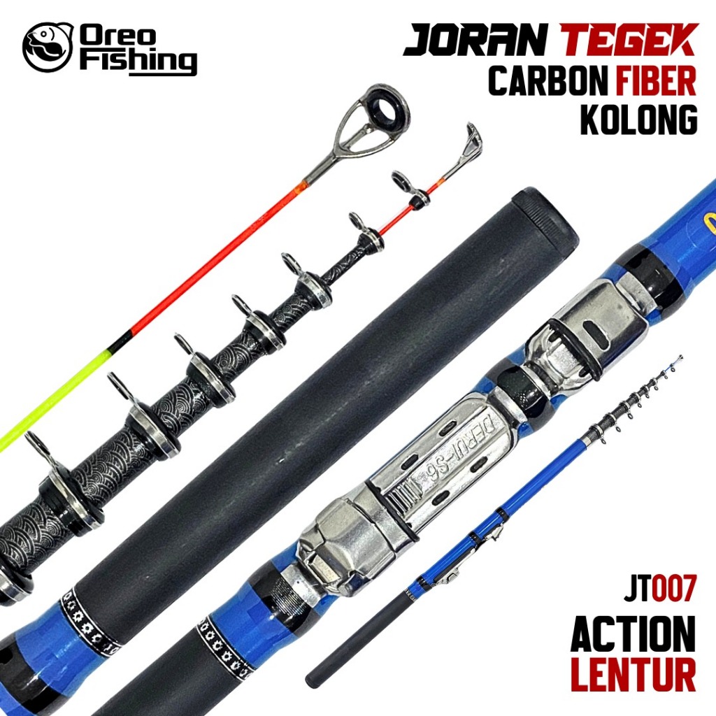 Jual Joran Tegek Lentur Carbon Fiber Joran Tegek Kolong Ring Guide ...