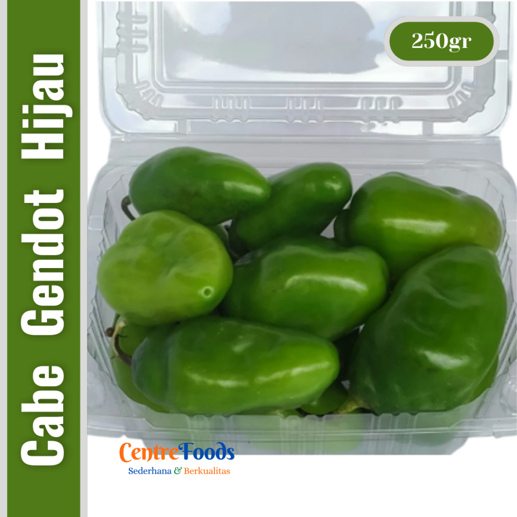 Jual Cabe Gendot Hijau Segar - Cabai Bendot Ijo Fresh | 1 Pack -250gr ...