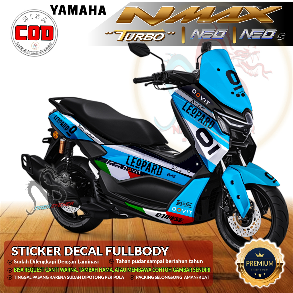 Jual Decal Sticker Full Body Yamaha NMAX Turbo Nmax Neo Variasi Leopard ...