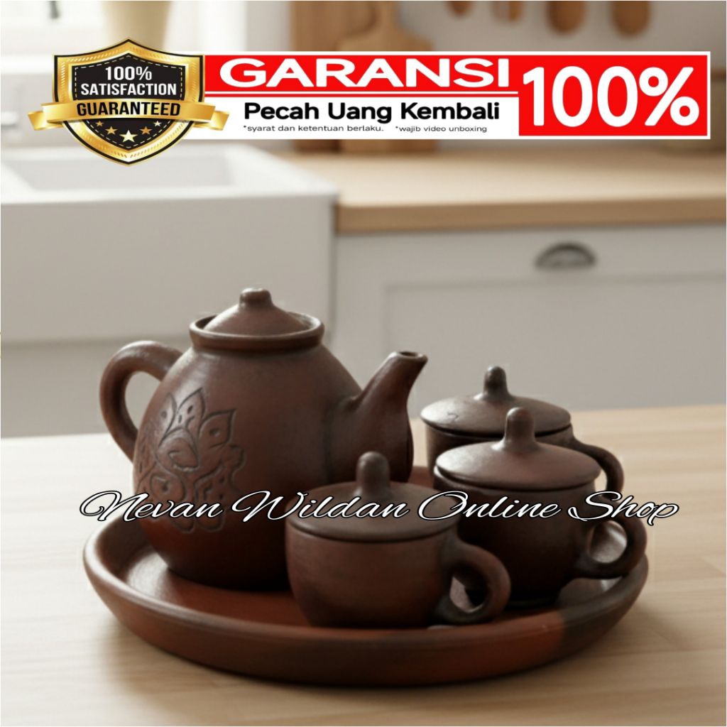 Jual teko set tanah liat | teko set gerabah tanah | teko set gerabah ...