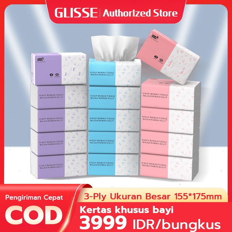 Jual Glisse Tissue 3-Ply Paper Towels 360 Sheet / Tisu Murah dengan ...