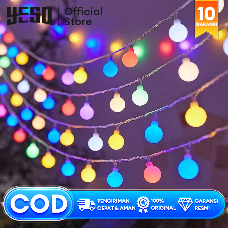 Jual YESQ Lampu Hias Dekorasi Tenda Pesta 5m/10m led strip lampu kelap ...