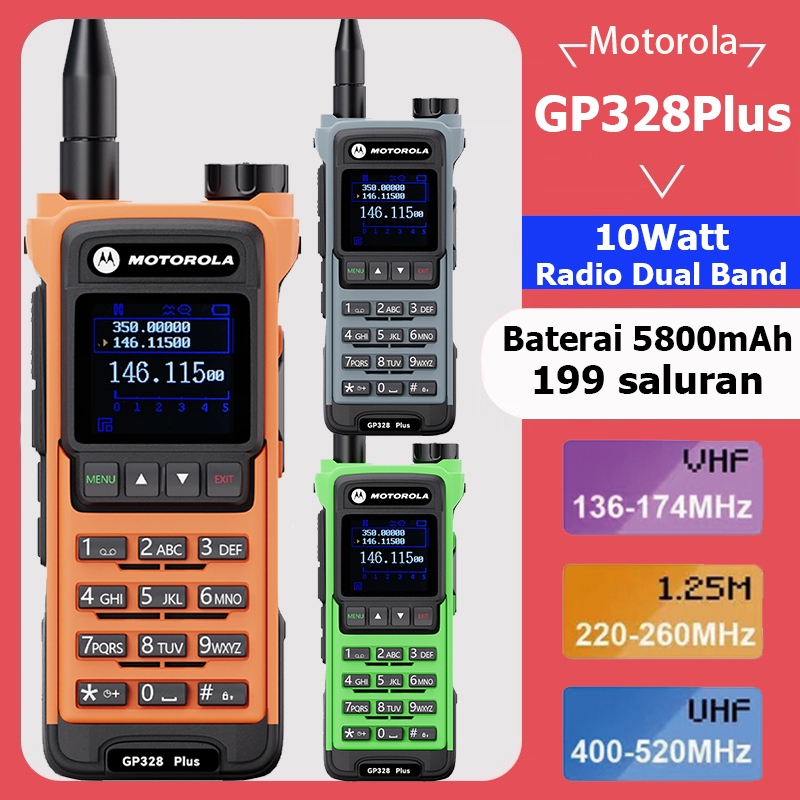 Jual Motorola HT MOTOROLA GP328 plus walkie talkie jarak jauh dua arah ...