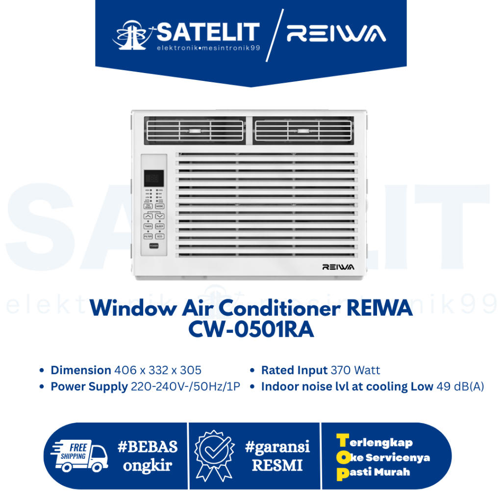 Jual AC REIWA 1/2 PK CW-0501 | UNIT ONLY | Low Watt | Fast Cooling | AC ...