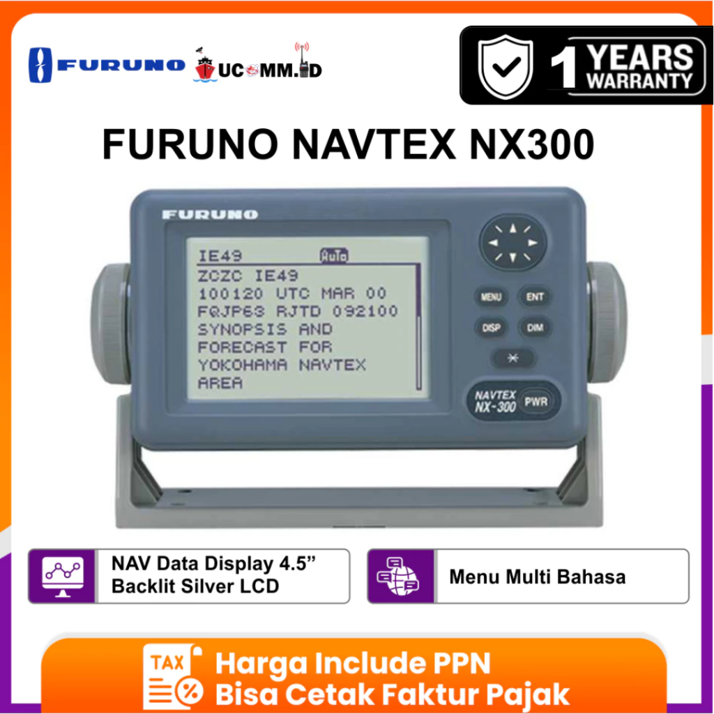Jual Furuno Navtex NX300 NX 300 Receiver Kapal Marine Original Garansi ...