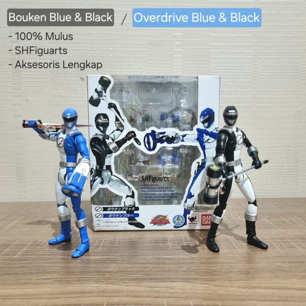 Jual SHF Boukenger Operation Overdrive Bouken Black Bouken Blue ...