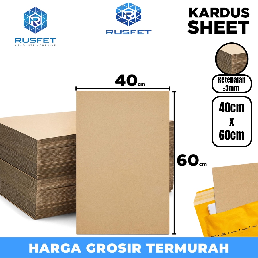 Jual Kardus Sheet Lembaran Single Wall Corrugated Cardboard Karton ...