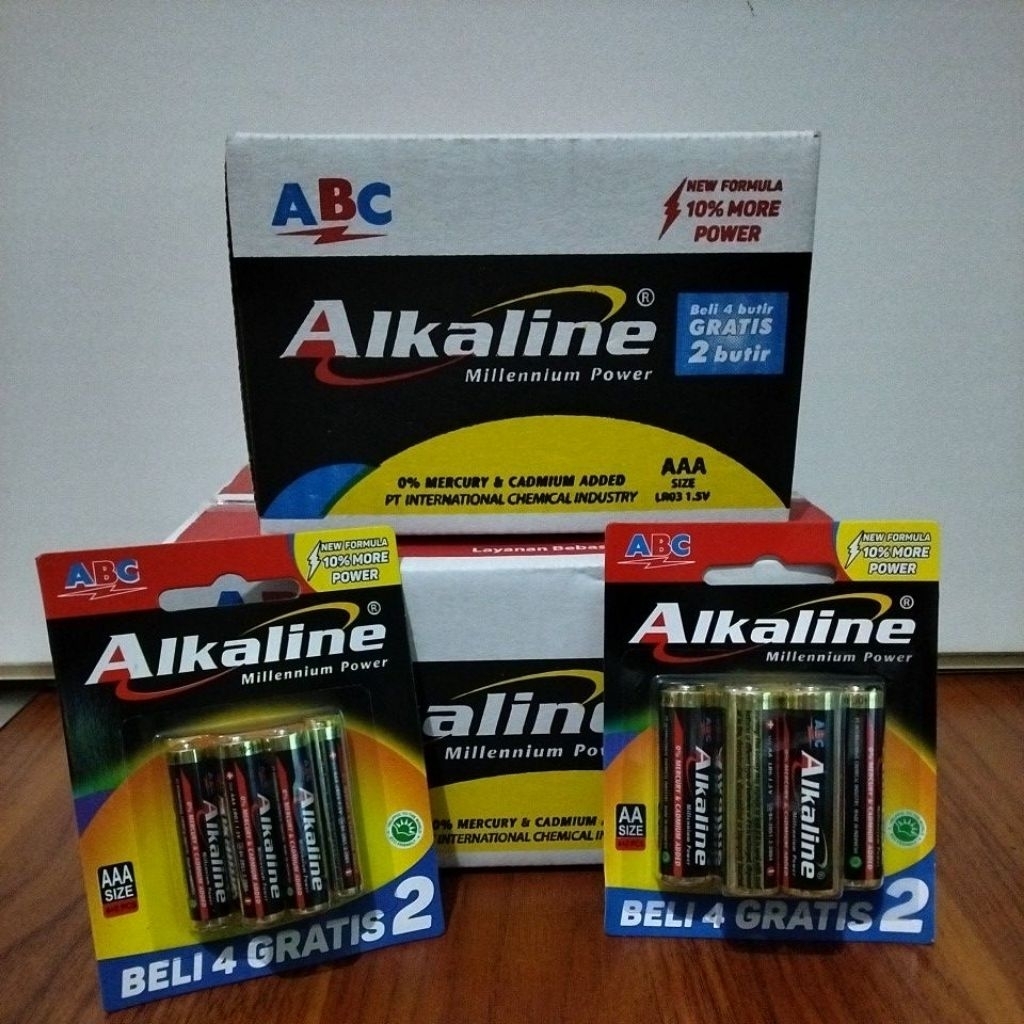 Jual Baterai Alkaline ABC // 1 BOX || AA/AAA || ( 6x12 = 72 pcs Baterai ...