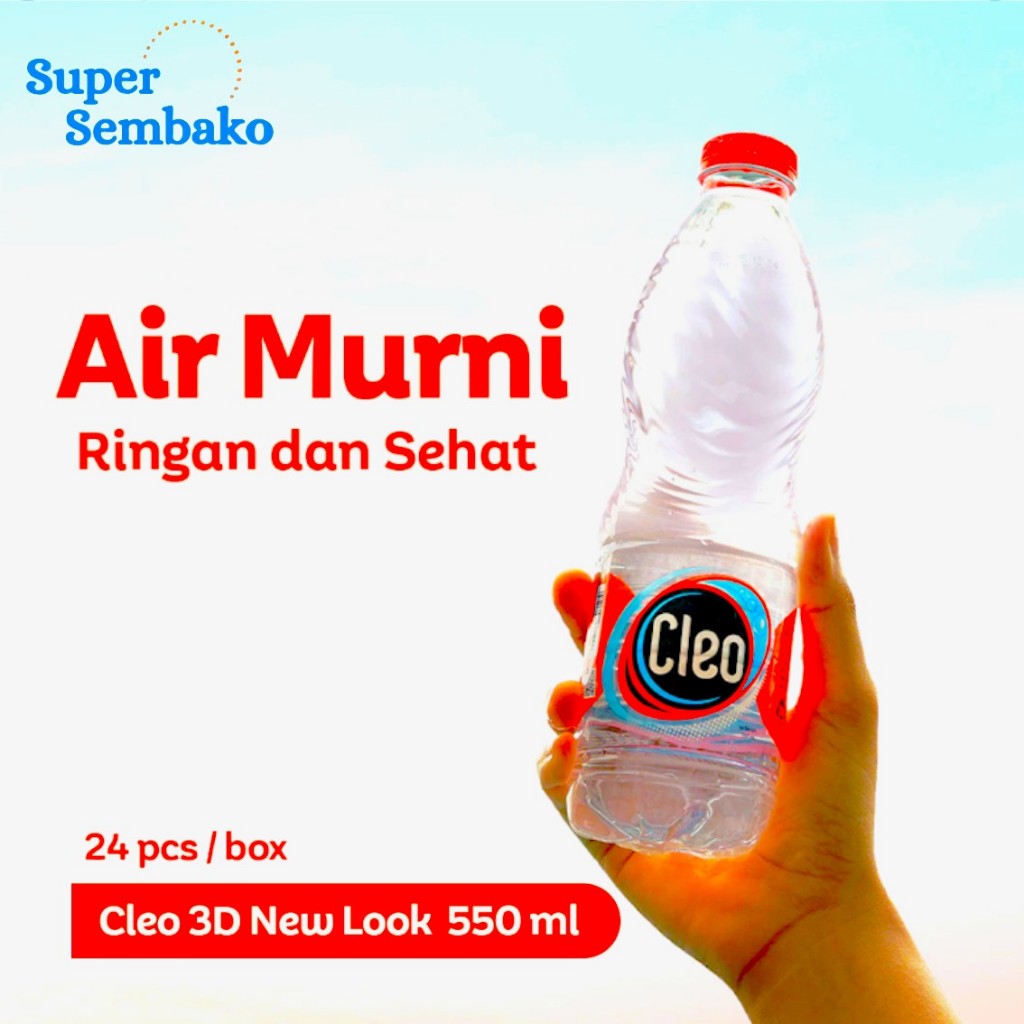 Jual AIR MINERAL CLEO AIR MURNI BOTOL BESAR 1500ml PER DUS ISI 12 BOTOL ...