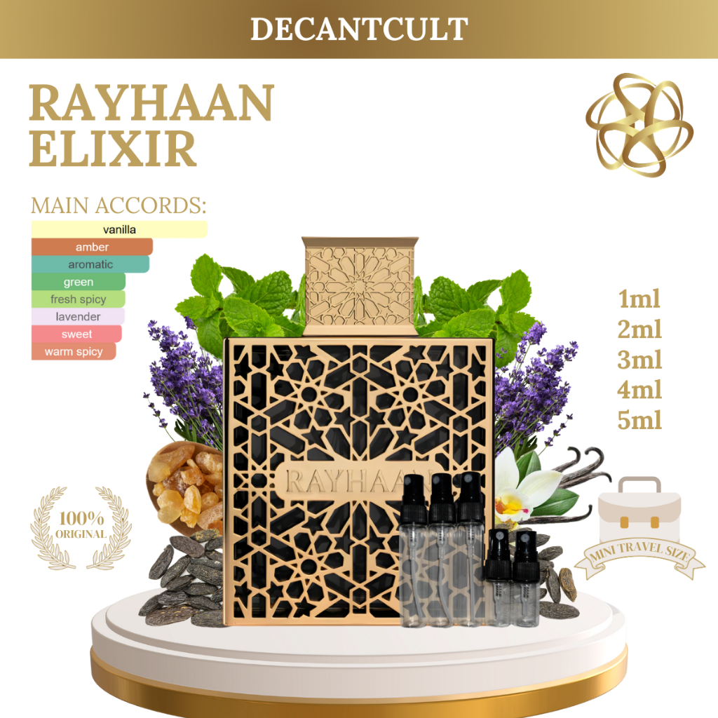 Jual DECANT Parfum Rayhaan Elixir EDP Like Le Male Elixir | Shopee Indonesia