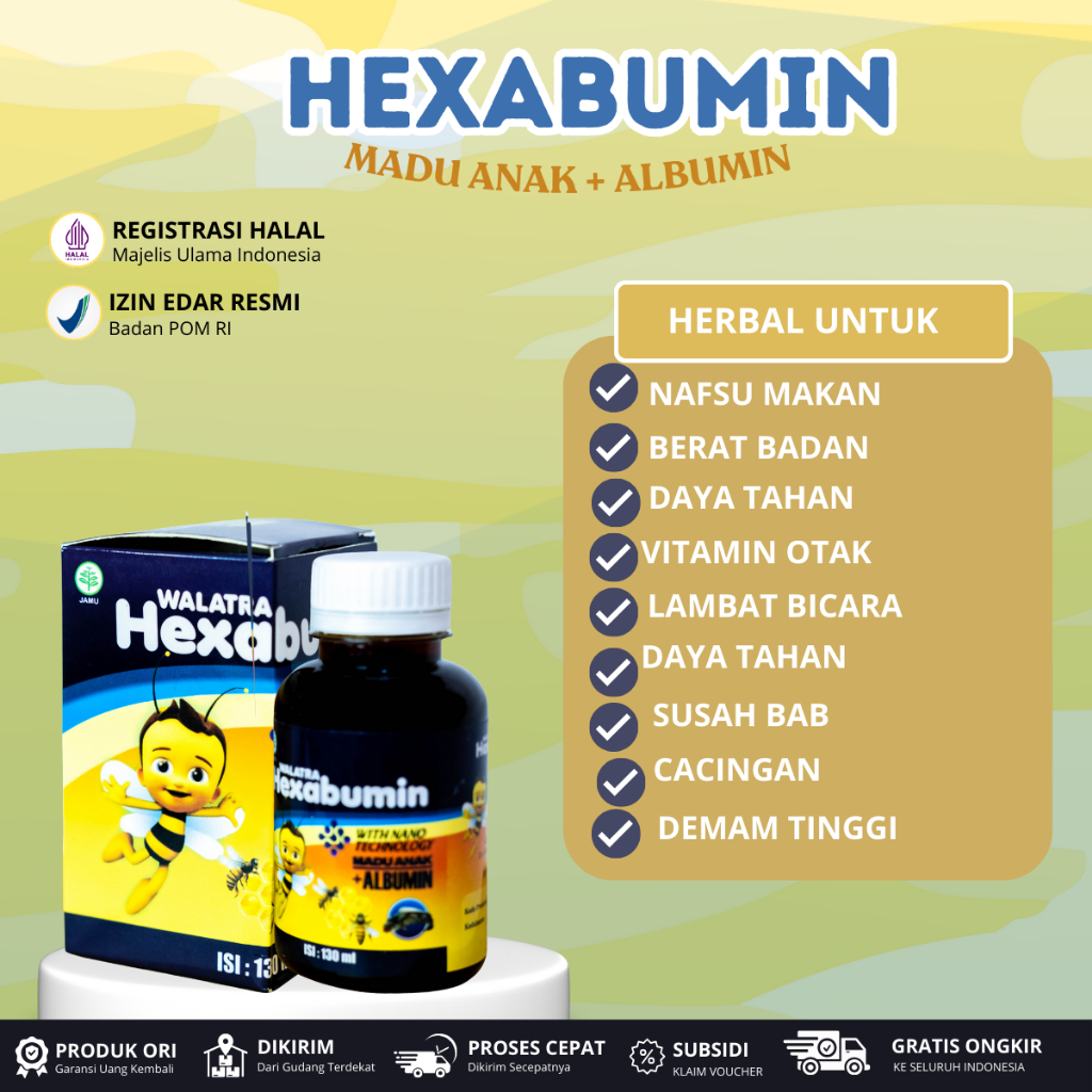 Jual Walatra Hexabumin Vitamin Madu Anak 100% Original | Shopee Indonesia