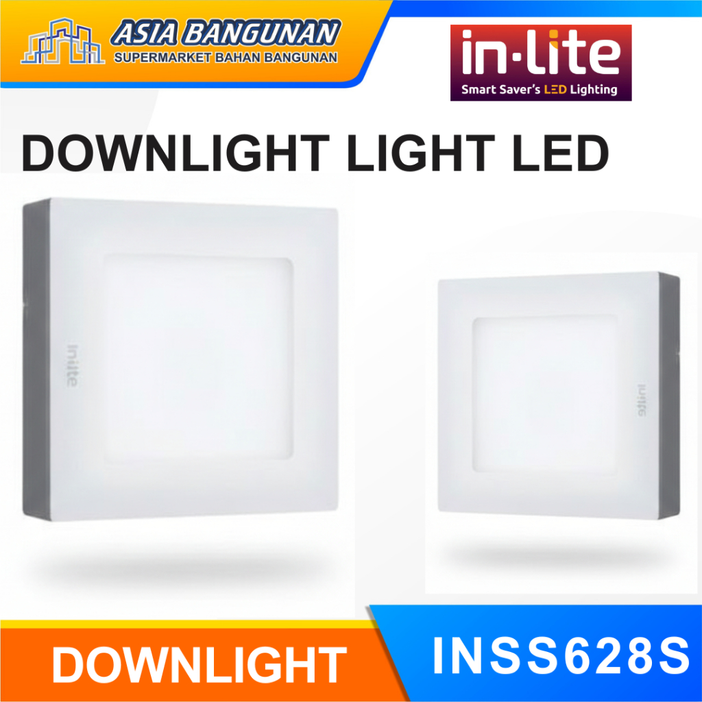 Jual Inlite Lampu Led Downlight Outbow Lampu Led Panel Kotak Putih 6W ...