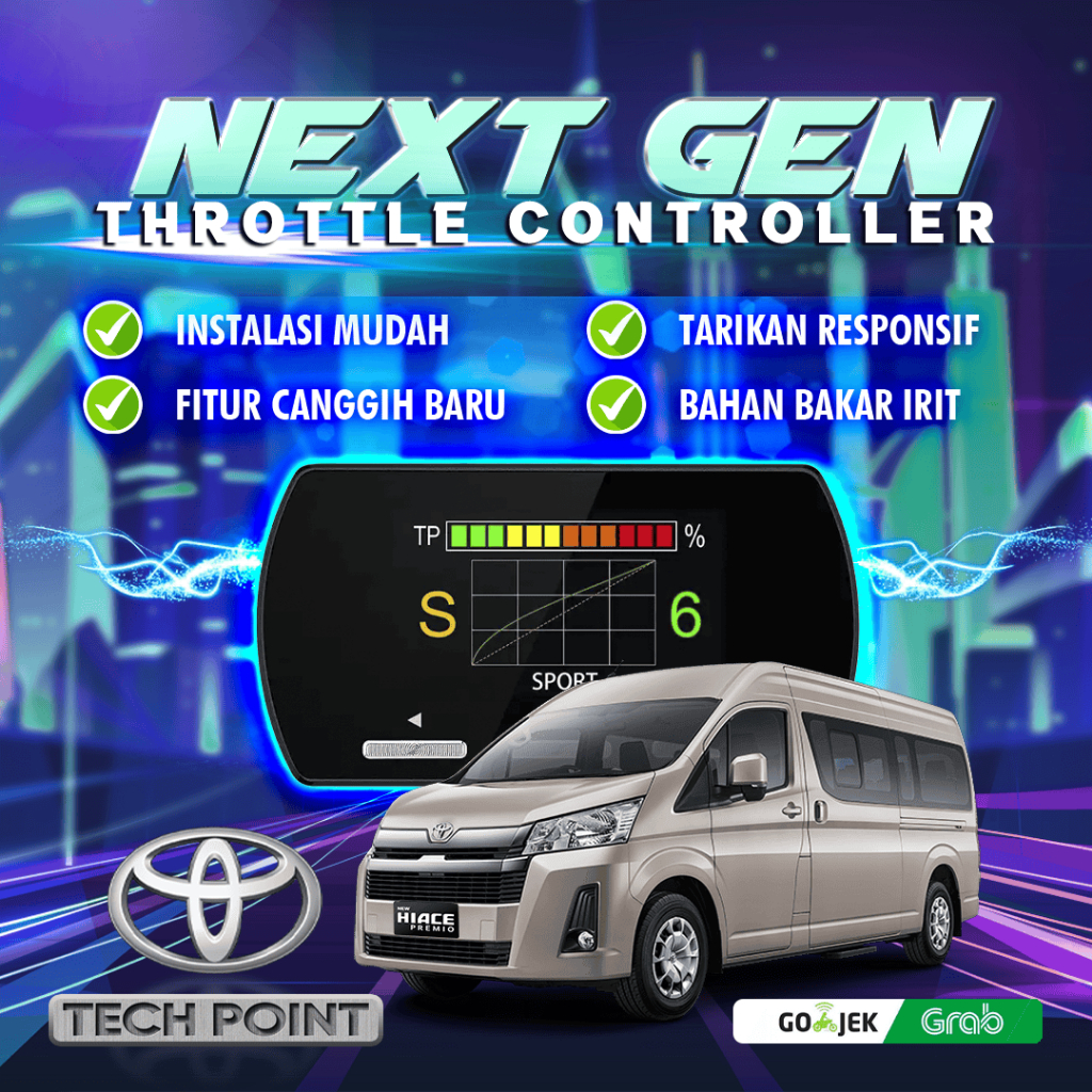 Jual 9 Drive Toyota New Hiace Premio Piggyback Throttle Controller Next Gen ECU Remap | Shopee ...