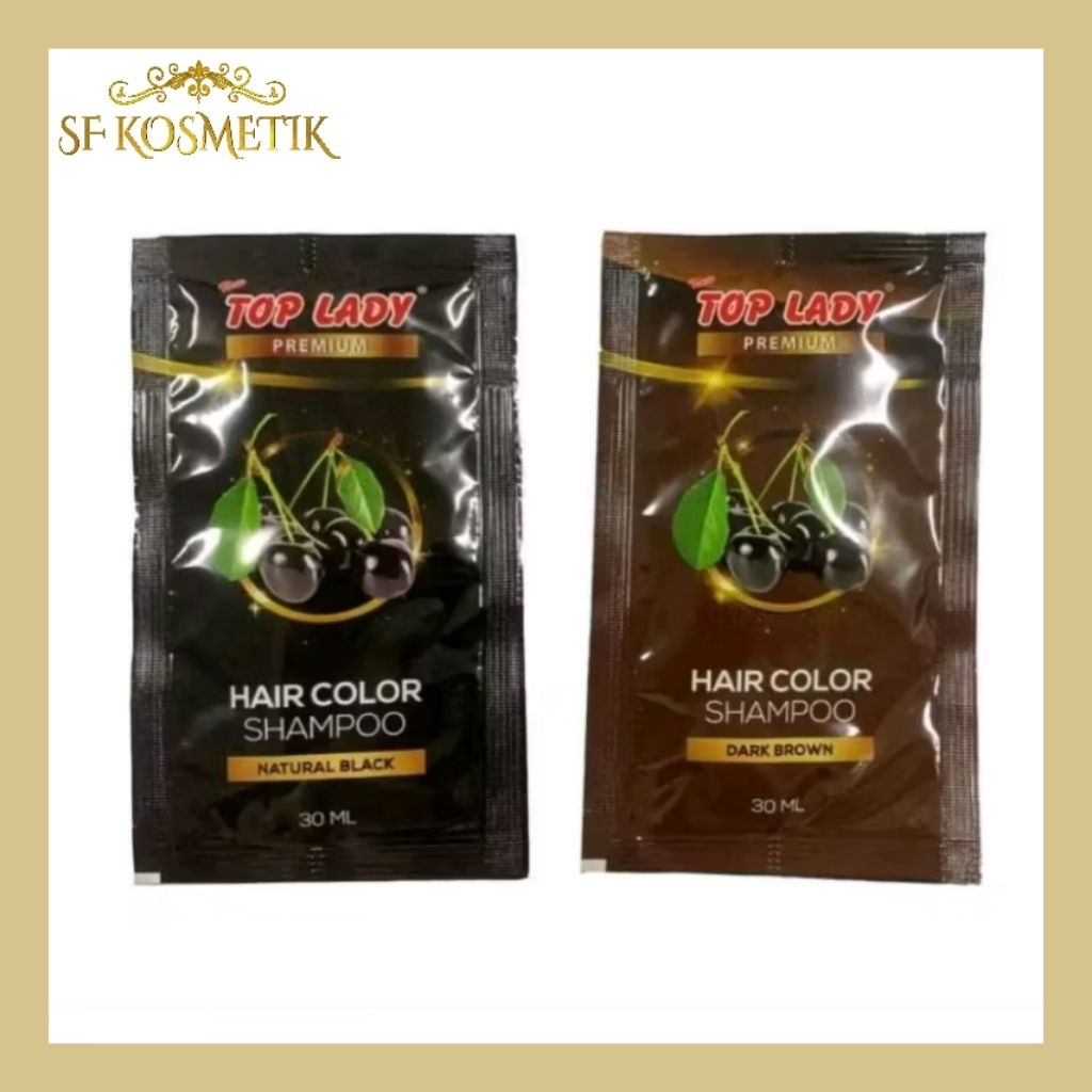 Jual TOP LADY Shampoo Uban SACHET NEW Premium Hair Color SACHET 30ML ...