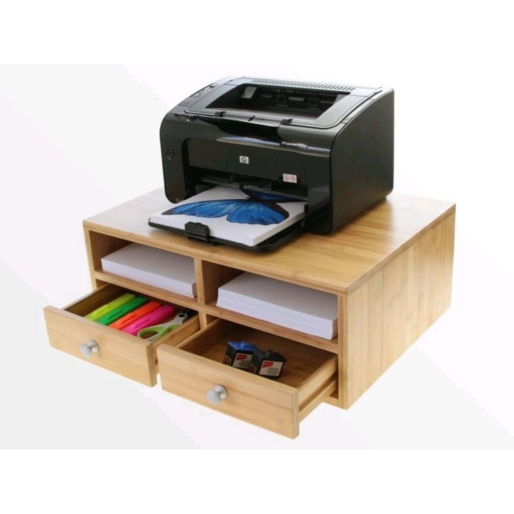 Jual Meja printer / Tempat printer 2laci/ penyimpan dan 2 sekat kertas ...