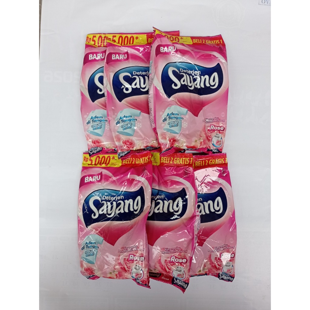 Jual 6 Pcs Sabun Detergen Sayang Bubuk 220g | Shopee Indonesia