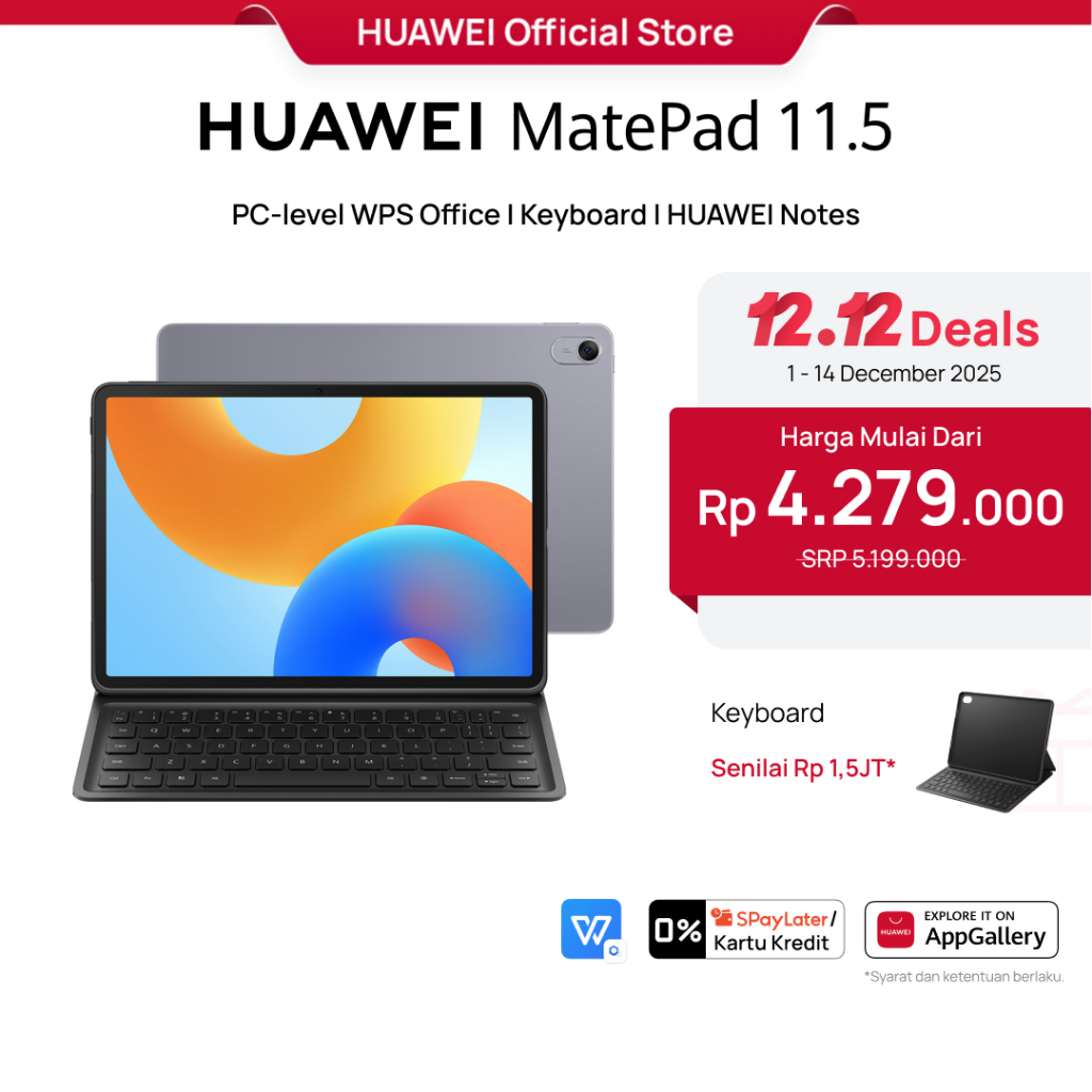 Jual HUAWEI MatePad 11.5-inch Tablet | PC-level WPS Office | Keyboard ...
