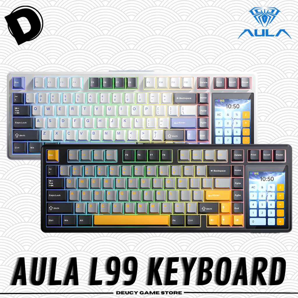 Jual Aula L99 Wireless Mechanical Keyboard With Touch Screen Display ...