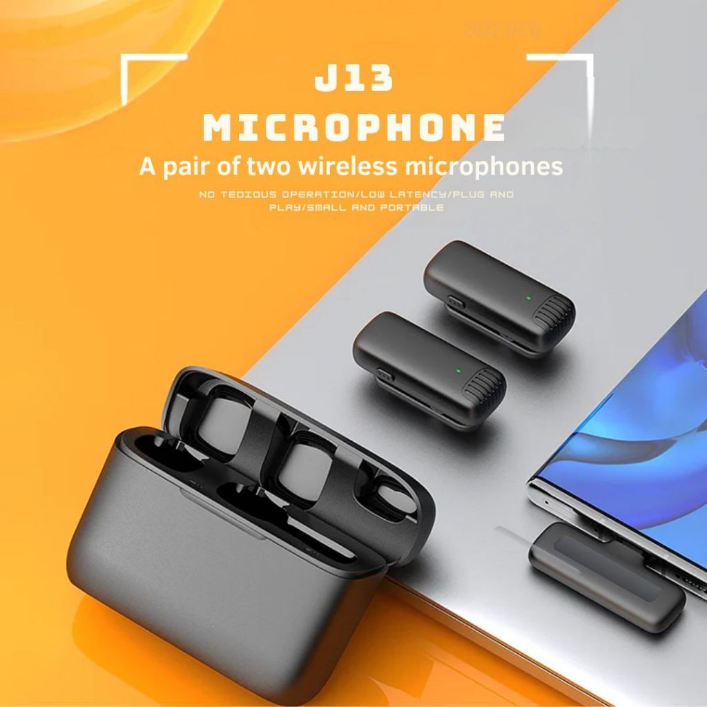 Jual [ SKS ] COD Microphone Affiliate Live Mic Wireless Clip On Dual ...