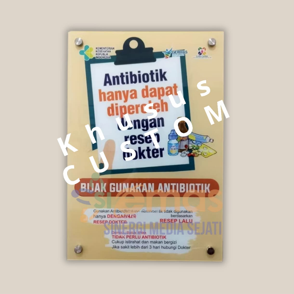 Jual Custom Akrilik Poster Kesehatan | Poster Akrilik Poster Uk Standar ...