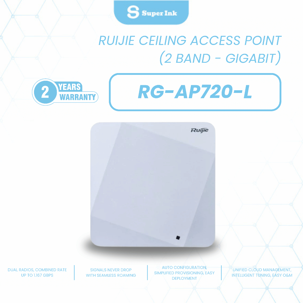 Jual RUIJIE RG-AP720-L Access Point Dual-Band, 1167 Mbps, WIS Cloud ...