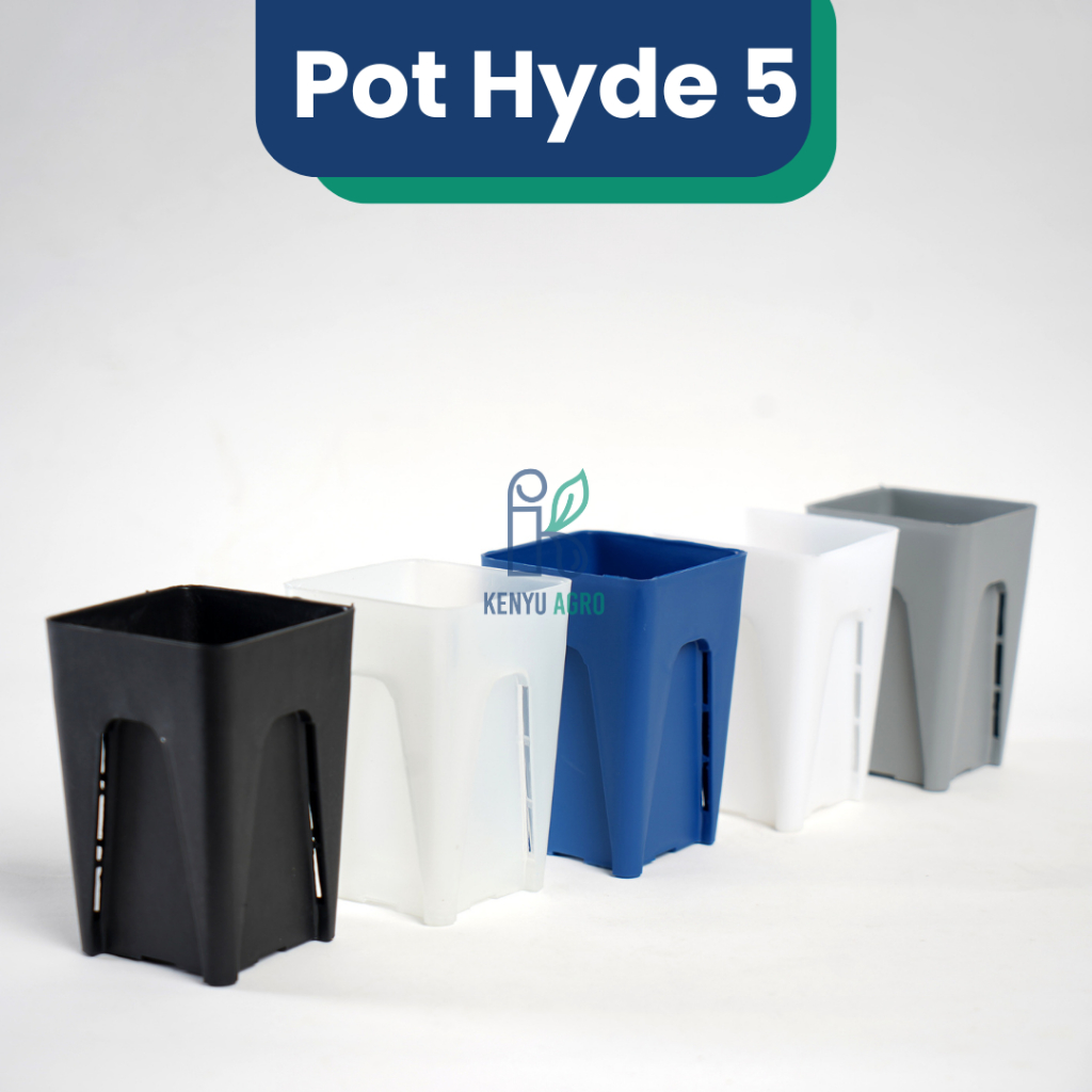 Jual KENYU AGRO Pot Hyde 5 / Pot Kotak Lubang Samping / Pot Poros ...