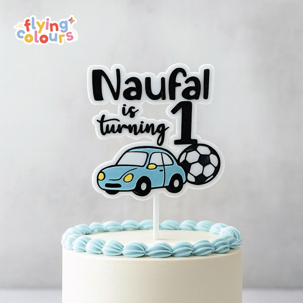 Jual Topper Kue Ultah Anak Custom Nama & Tema – Cake Topper Akrilik ...