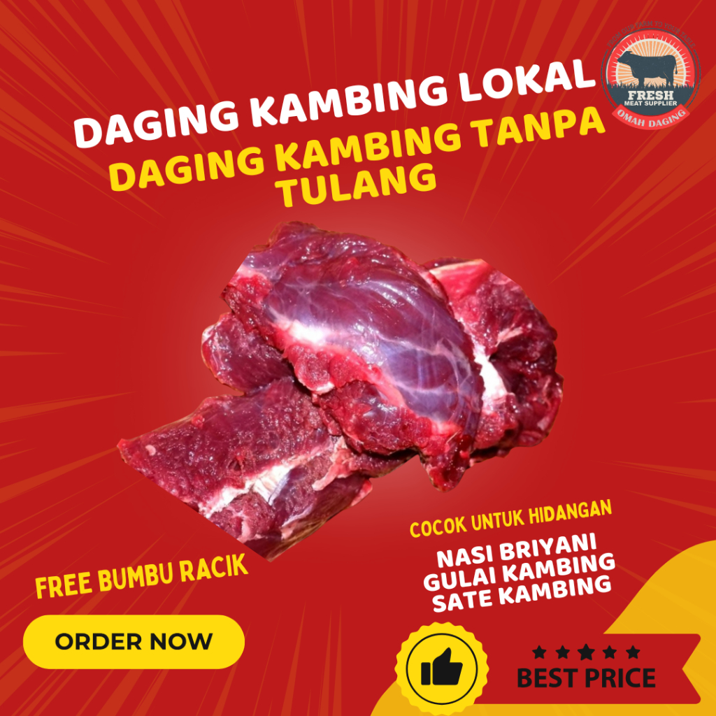 Jual DAGING KAMBING / DAGING KAMBING MUDA / DAGING SATE KAMBING ...