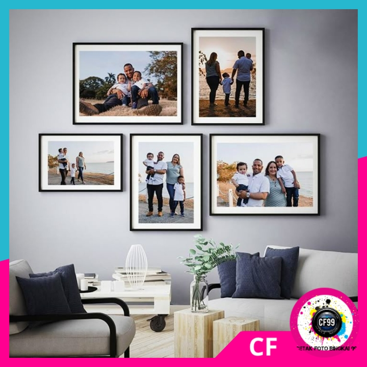 Jual CF99 CETAK FOTO 40x60 40x30 PLUS BINGKAI KAYU MDF UNIK VIRAL 20r ...