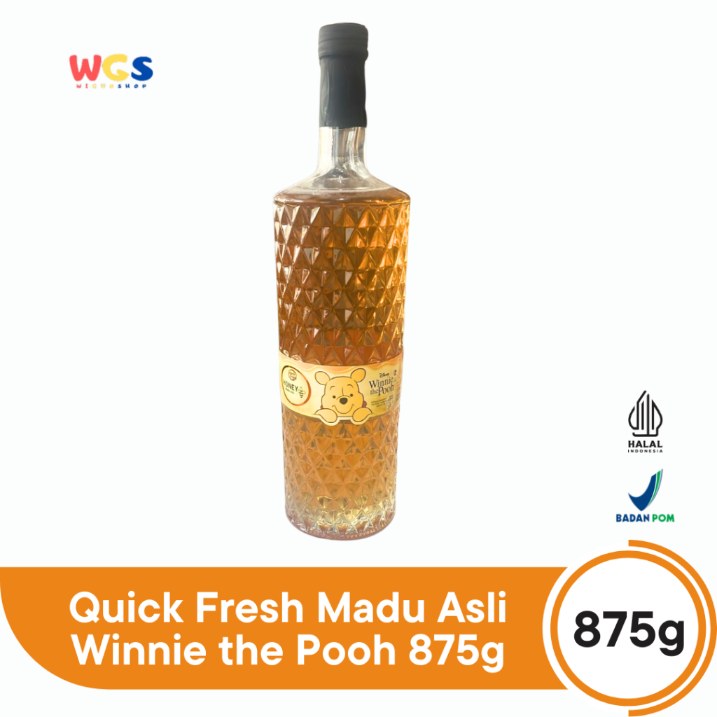 Jual Quick Fresh Madu Asli Winnie the Pooh 875g – Madu Murni Botol Kaca ...