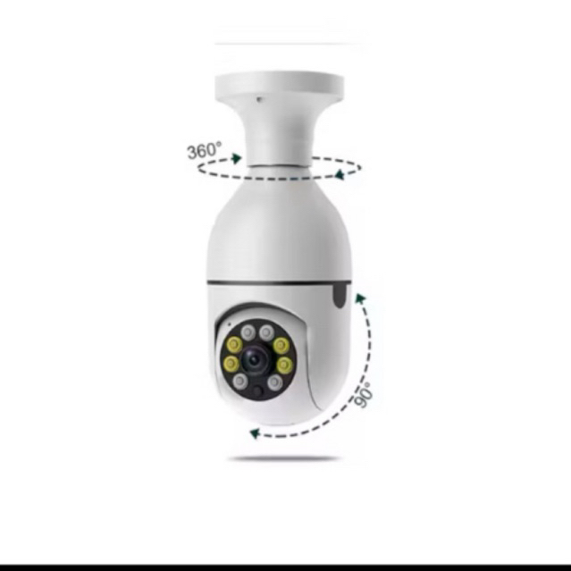 Jual CCTV Smart Camera 360° Indoor Outdoor Wireless E27 | Shopee Indonesia