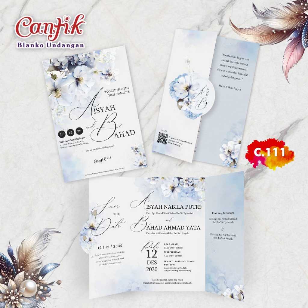 Jual Blangko Undangan Cantik 111| Blangko Undangan | Blangko Kosong ...