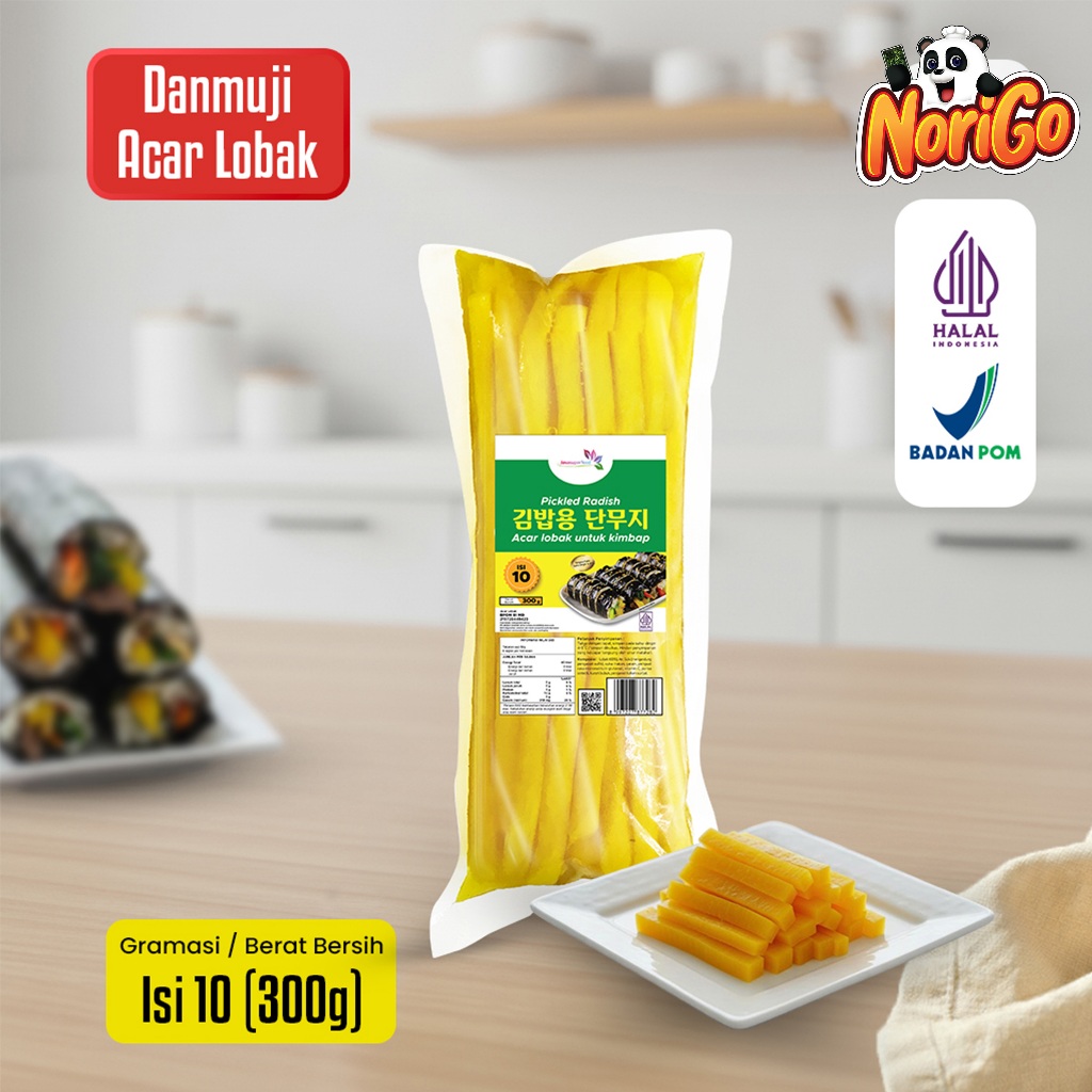 Jual Danmuji Panjang Kimbab Acar Lobak Kuning Untuk Kimbab (300G&1.5KG ...
